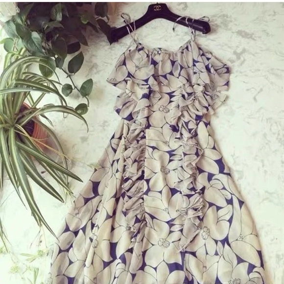 Dresses | Cream Ruffled Tiered Maxi Sundress | Poshmark